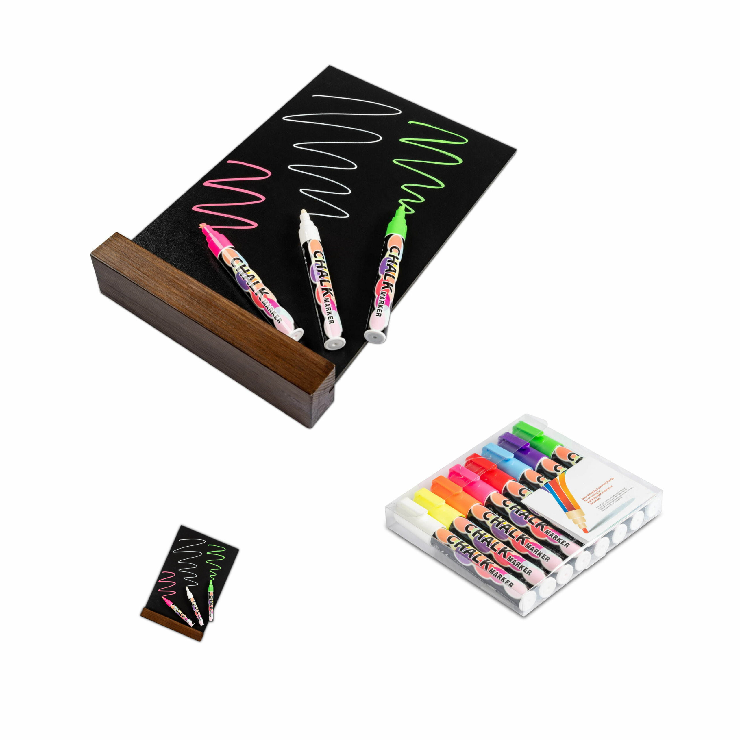 Värikkäät liitutaulutussit 8 kpl pakkauksessa | Marlea