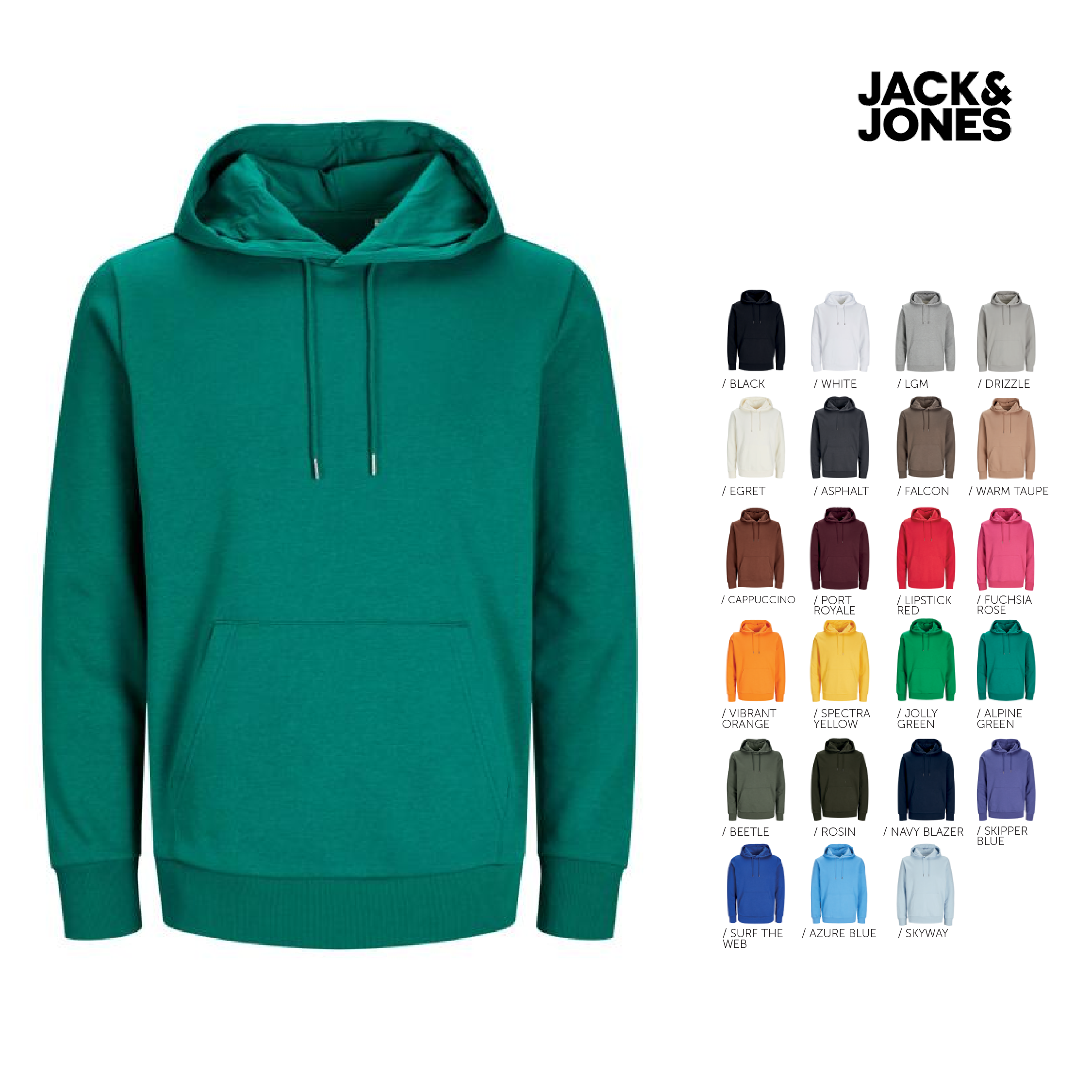 Jack & Jones Basic Huppari - erittäin suosittu | Marlea