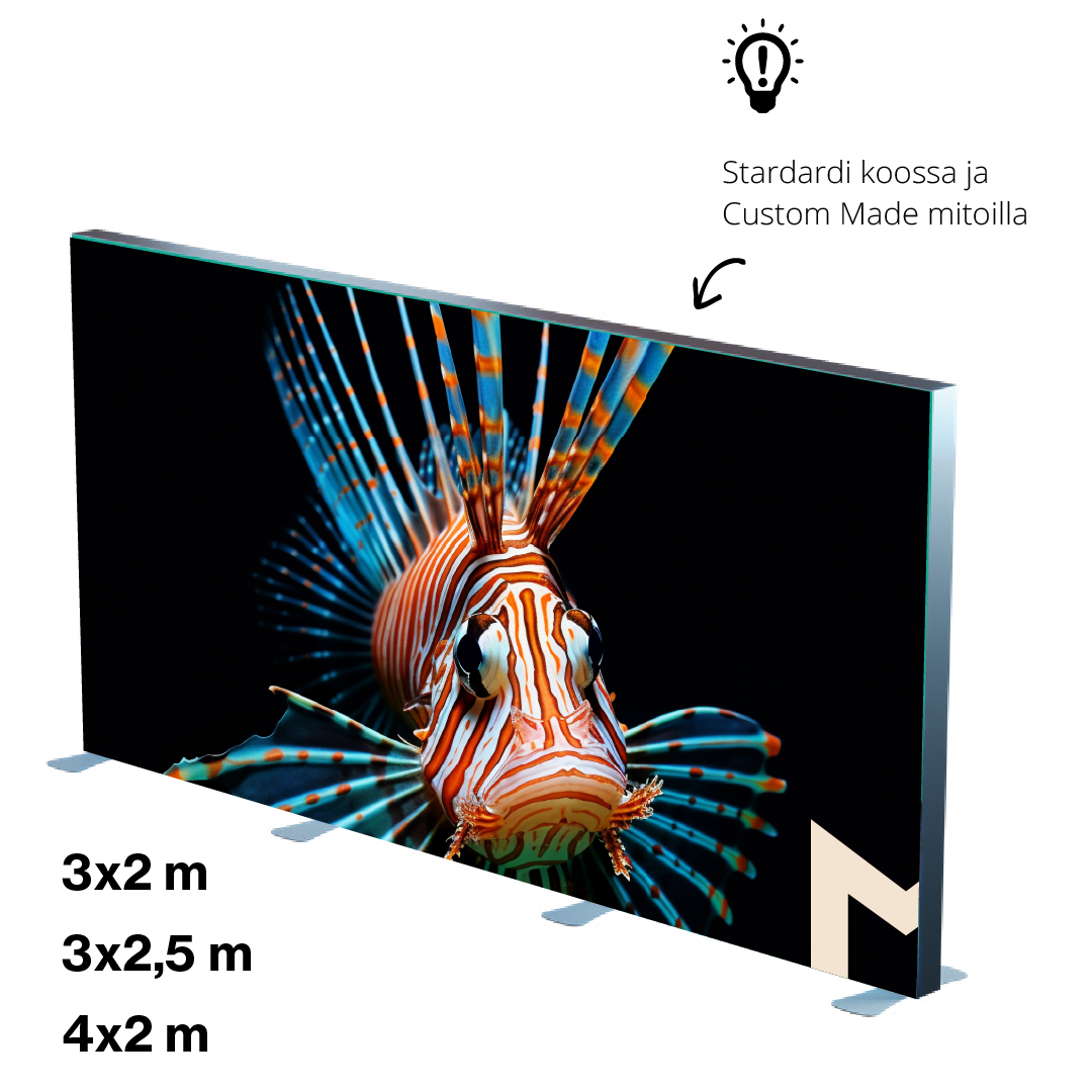 LED Star Premium - Valaistu messuseinä | Marlea